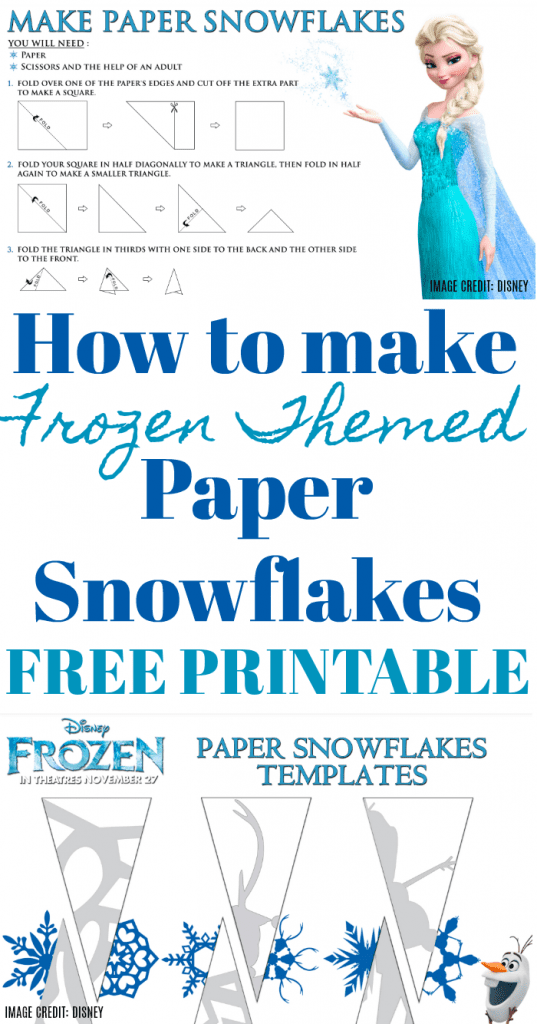 Disney's Frozen FREE Printable: How to Make a Paper Snowflake