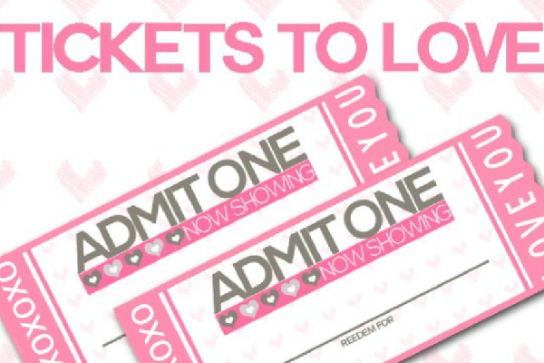 Valentine Coupon Book FREE Printable: Tickets to Love - SheSaved®