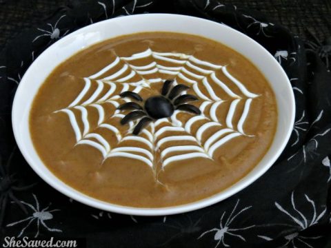 Halloween Dish: Spooky Spiderweb Soup - SheSaved®