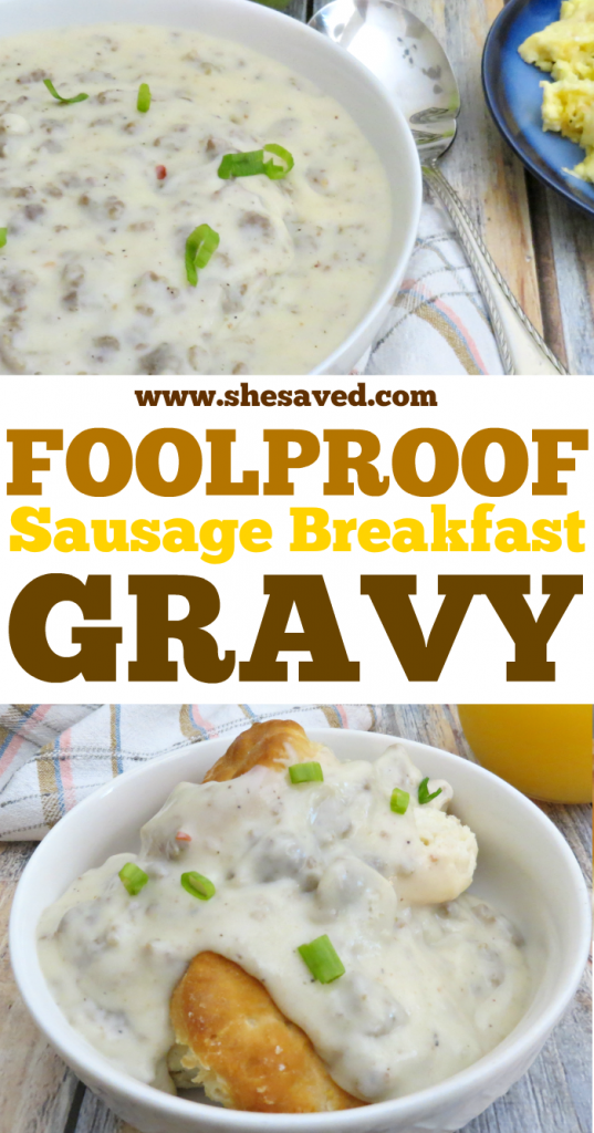 Foolproof Sausage Breakfast Gravy Recipe - SheSaved®