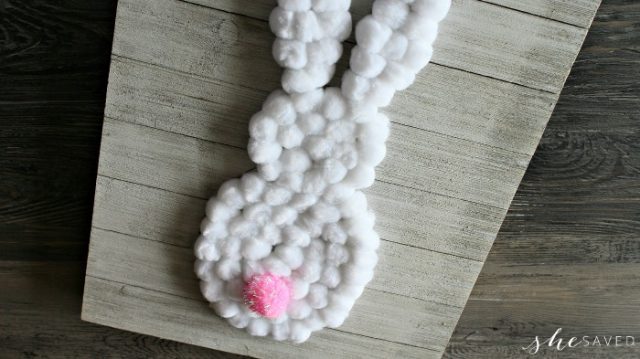 EASY DIY Easter Bunny Wall Hanging - SheSaved®