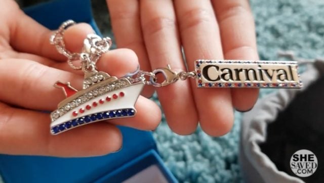 Limited Edition Carnival Cruise Charm Necklace & Bracelet Set - SheSaved®